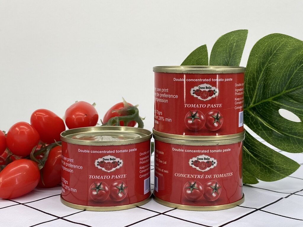 Canned Tomato Paste 70g Concentration 28-30% Nice flavour - Tomato Paste,Tomato Paste Suppliers ...