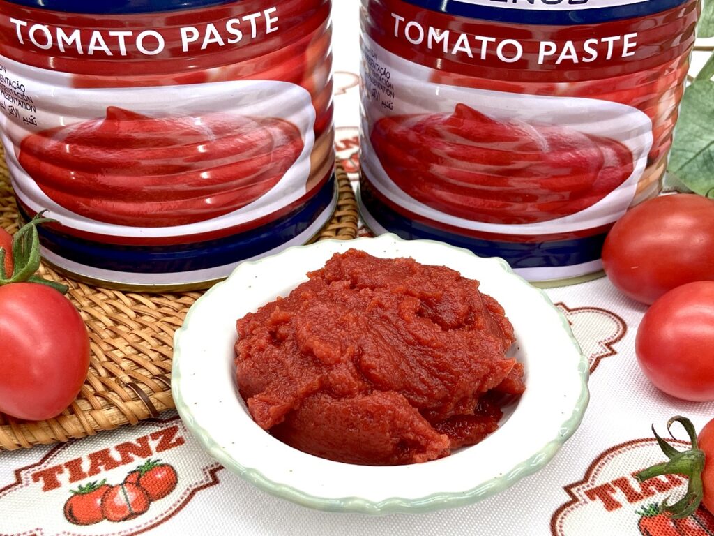 Canned tomato paste Brix 22-24% 800g,850g available - Tomato Paste,Tomato Paste Suppliers,China ...