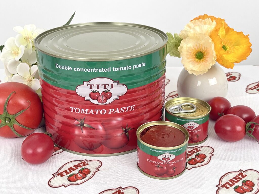 Canned Tomato Paste 70g-2200g Customized Flavor Support OEM/ODM ...